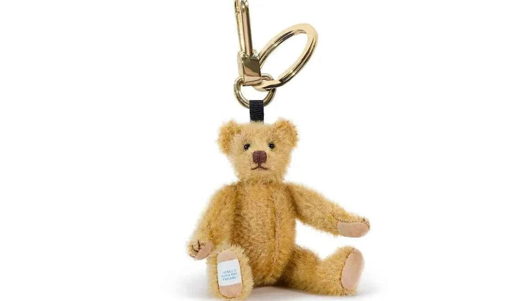 Edward Bear Keyring Gift | Mohair Teddy Bag Charm | Pangolins